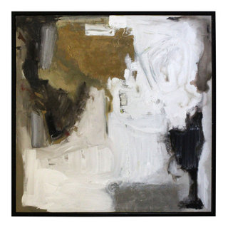 Sideways Framed Canvas Art Multicolored - Contemporary - Paintings - by ...