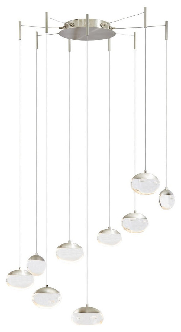 Athena LED Pendant in Brushed Nickel - Contemporary - Pendant Lighting ...