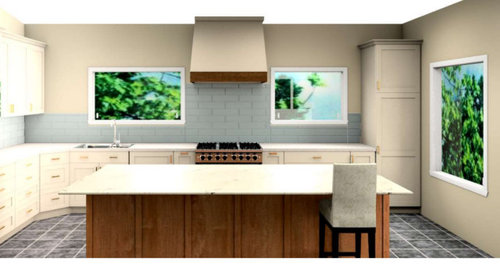 Backsplash question on windows flanking range