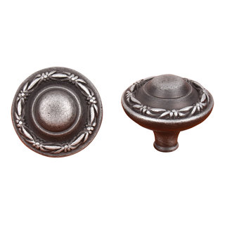 RK International, Deco, Leaf Edge Knob, 1 1/4" - Eclectic - Cabinet And ...