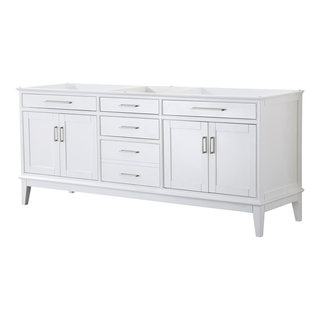 80 Inch Double Bathroom Vanity - Transitional - Bathroom Vanities And ...