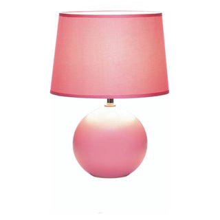 Pink Round Base Table Lamp - Contemporary - Table Lamps - by ...