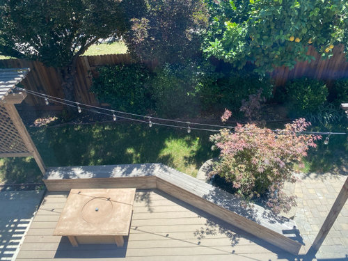 How to style/furnish this awkward shaped deck? | Houzz Forum