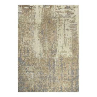 Rizzy Home ARY102 Artistry Wool Area Rug Beige, 2'6" x 8 ...