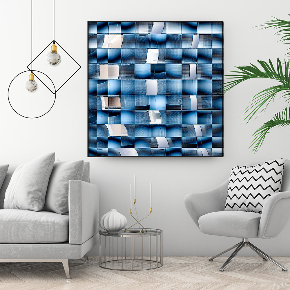 "Verschelden - Fractal chaos" Art block Framed Canvas, 20"x20 ...