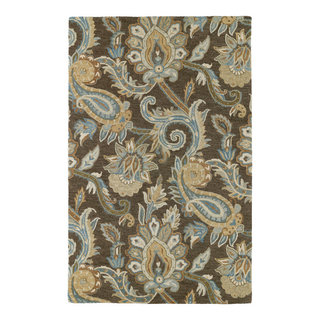 Kaleen Helena Collection Dark Brown Runner 2'6"x12' - Traditional ...