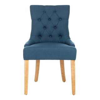 Lerman 19'' Tufted Side Chairs set of 2 Steel Blue / White Wash ...