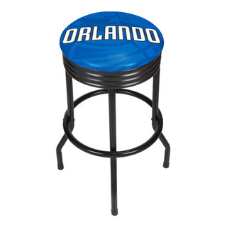 NBA Black Ribbed Bar Stool, Fade, Orlando Magic - Contemporary - Bar ...