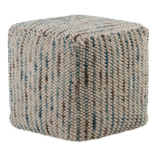 Zoey Woven Cube Pouf - Transitional - Floor Pillows And Poufs - by Simpli Home Ltd. | Houzz