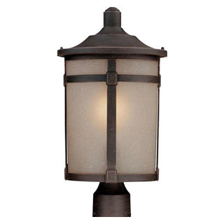 St. Moritz 1-Light Black Outdoor Post Light - Transitional - Post ...