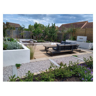 View accross the Sunken Deck Area, Selsey West Sussex - Contemporary ...