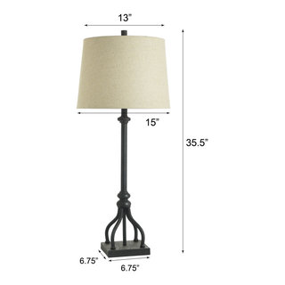 StyleCraft Industrial Table Lamp With Sanded Bronze Finish L332088DS ...