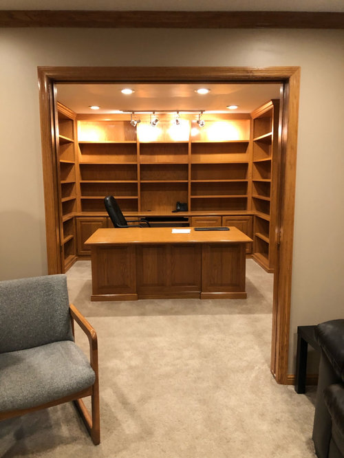 What to do with oak wainscot panel and built ins