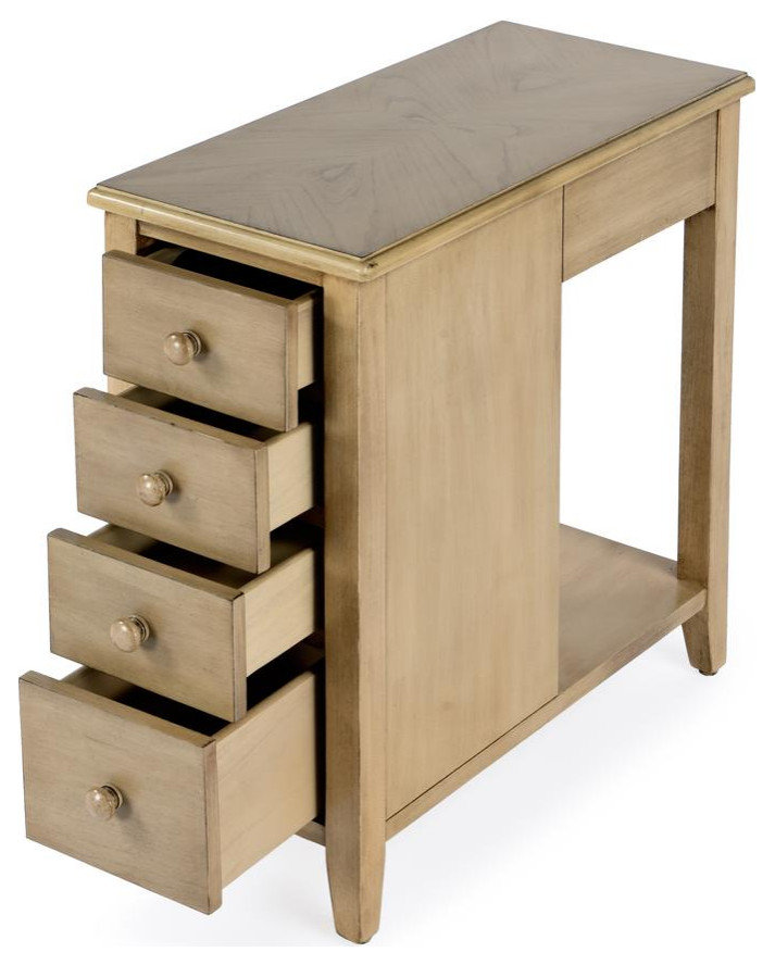 Kelton 4 Drawer Side Table, Beige - Bar Stools And Counter Stools - by ...