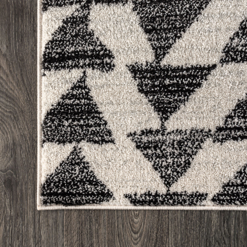 Aisha Moroccan Triangle Geometric Area Rug, 8 X 10 - Scandinavian ...