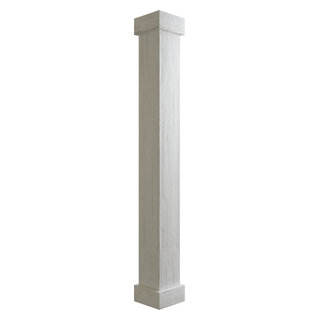 Sand Blasted Endurathane Faux Wood Column Wrap, 10"W x 20'H ...