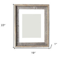 16" X 20" Rustic Reclaimed Wood Picture Frame - Rustic - Picture Frames ...
