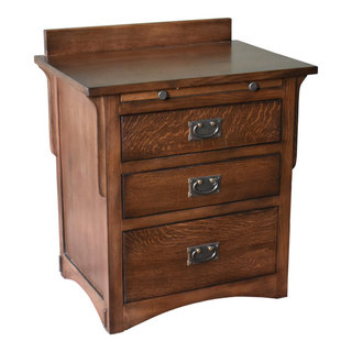 Mission Crofter 3 Drawer Nightstand Walnut, AW - Craftsman ...