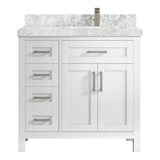 Cambridge 36" Right Offset Bath Vanity, 36" Right Offset - Transitional ...