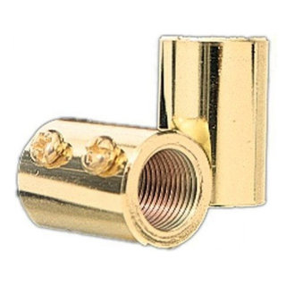 Downrod Coupler, Satin Nickel - Traditional - Ceiling Fan Accessories ...