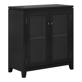 Cosmopolitan Solid Wood Low Storage Cabinet - Contemporary - Storage ...