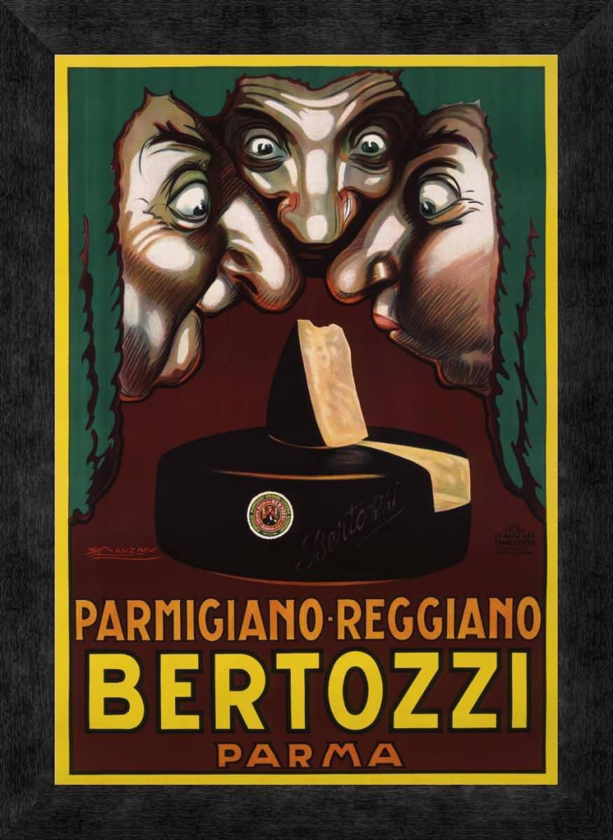 "Bertozzi" Framed Canvas Giclee by Luciano Achille Mauzan, 13x18", 13 ...