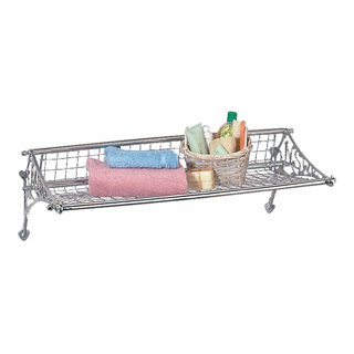 Solid Brass Train Rack Towel Shelf Chrome Finish Vintage Wire ...