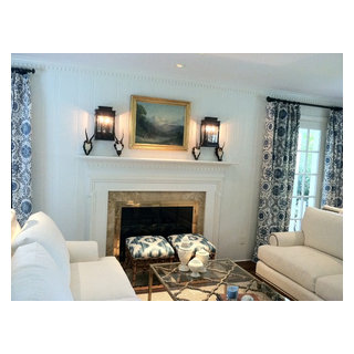 Living Room - Brick Colonial Interior Renovation - Traditional - Living ...