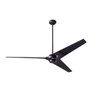 Torsion Fan, Dark Bronze, 52" Black Blades, 62" Blades - Contemporary ...