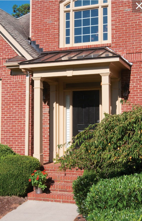 Portico style, siding, doors and shutters colors