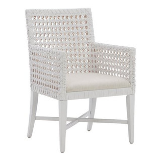 Boca Woven Arm Chair, Set of 2 - Beach Style - Dining Chairs - by ...