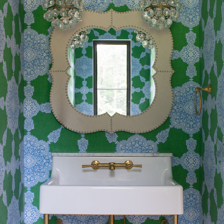 75 Green Powder Room Ideas You'll Love - June, 2026 | Houzz