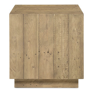 Jasper Reclaimed Pine Brown Rectangular Accent Table, W 17.75 x D 17.75 ...