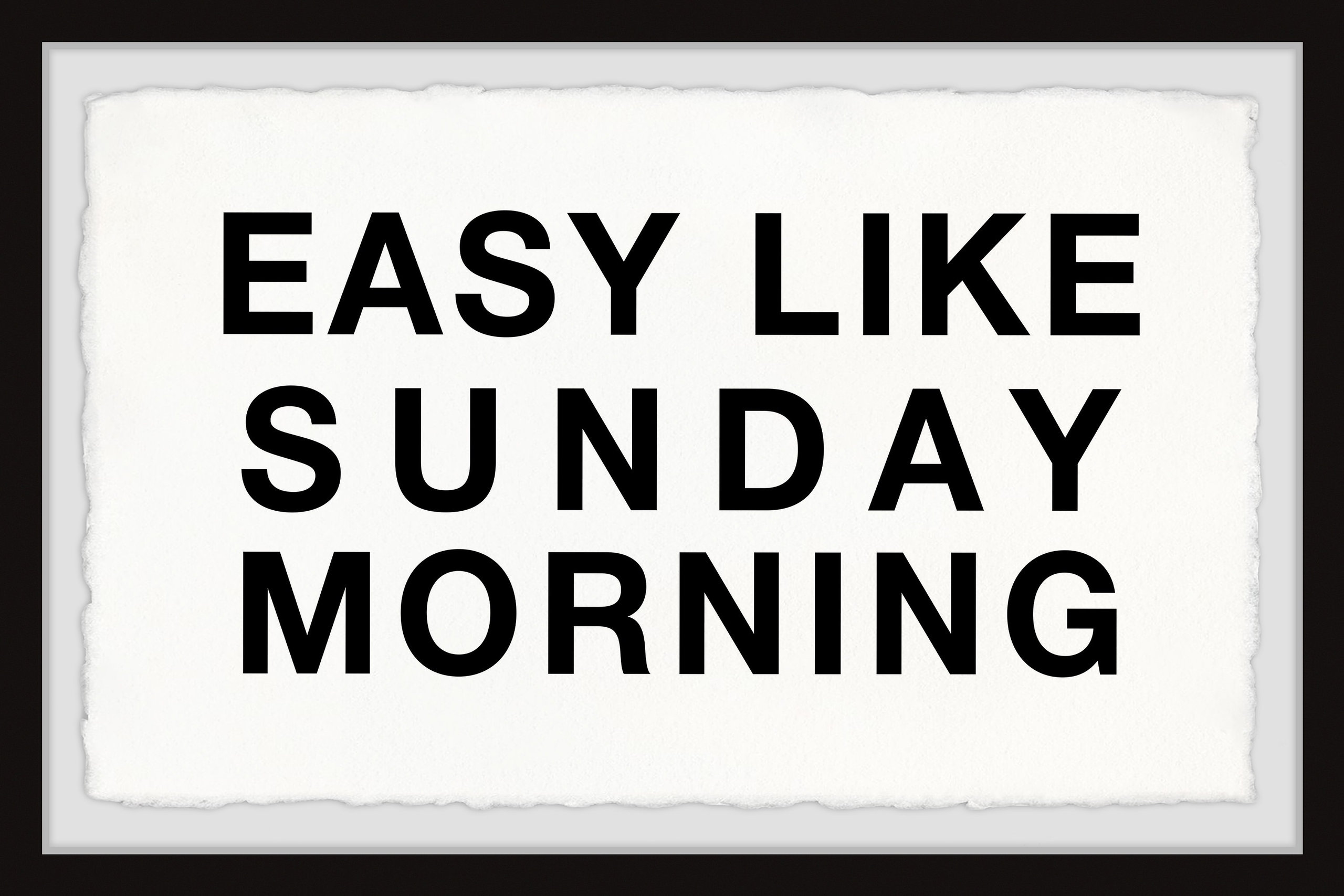 "Easy Like Sunday Morning VIII" Framed Painting Print, 12"x8 ...