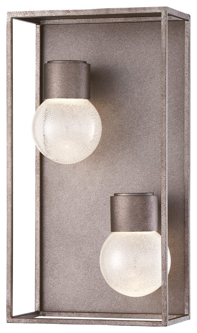 Antique Grey LED Outdoor Wall Mount from the Gibson Collection, 13.750 ...