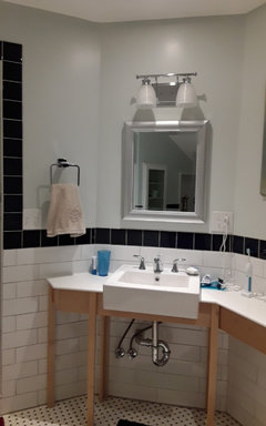 Vanity (14" deep) for tiny bathroom