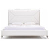 Osmond Modern White Bed, King - Contemporary - Platform Beds - by ...