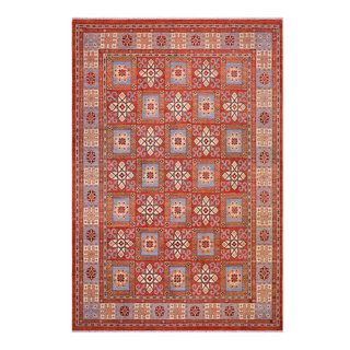 Shabby Chic Ziegler Shad Rust Beige Hand-Knotted Wool Rug - 9'0'' x 11 ...