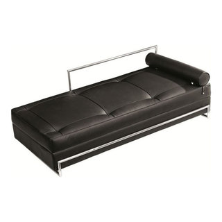 Modern Classics Ilan Daybed, Black, 16"H x 74"W x 34"D - Contemporary ...