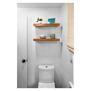 Gorgeous Bathroom Vanity and Floating Shelves - Modern - Cloakroom - DC ...