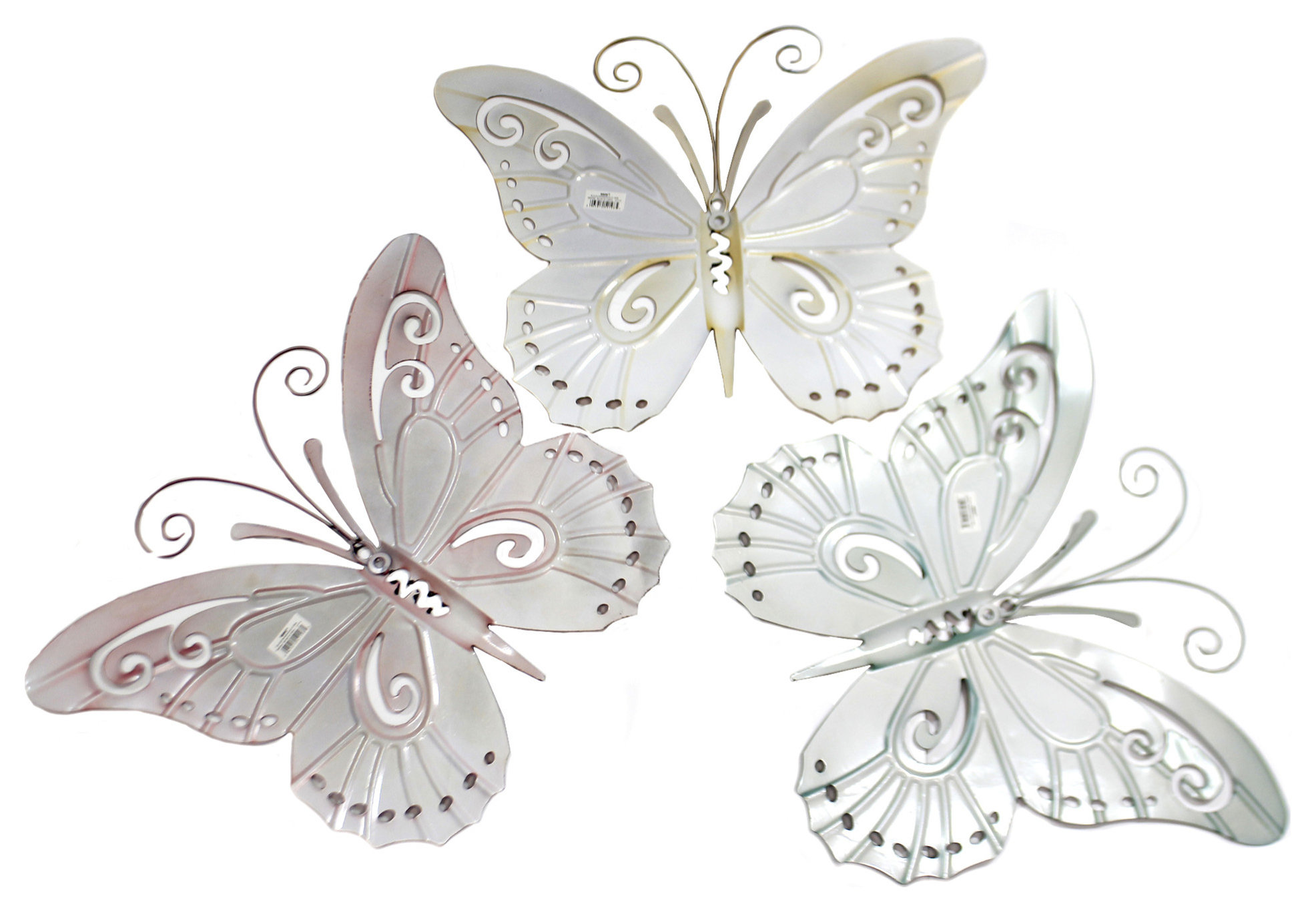 Home and Garden Painted Butterfly St/3 Wall Decor Set of Three Er47583 ...