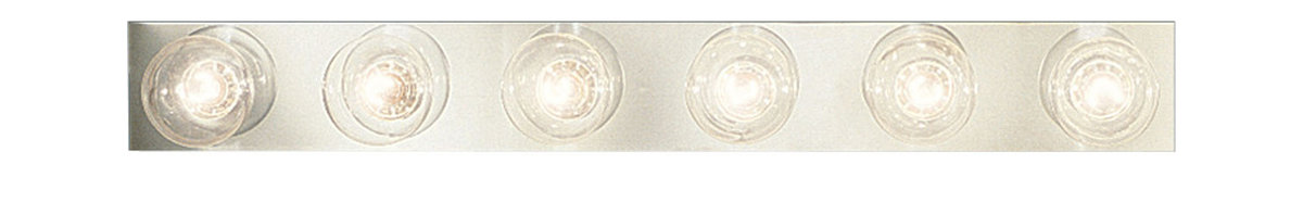 Six-Light Broadway Lighting Strip, Polished Chrome - Contemporary ...