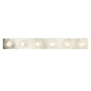 Six-Light Broadway Lighting Strip, Polished Chrome - Contemporary ...