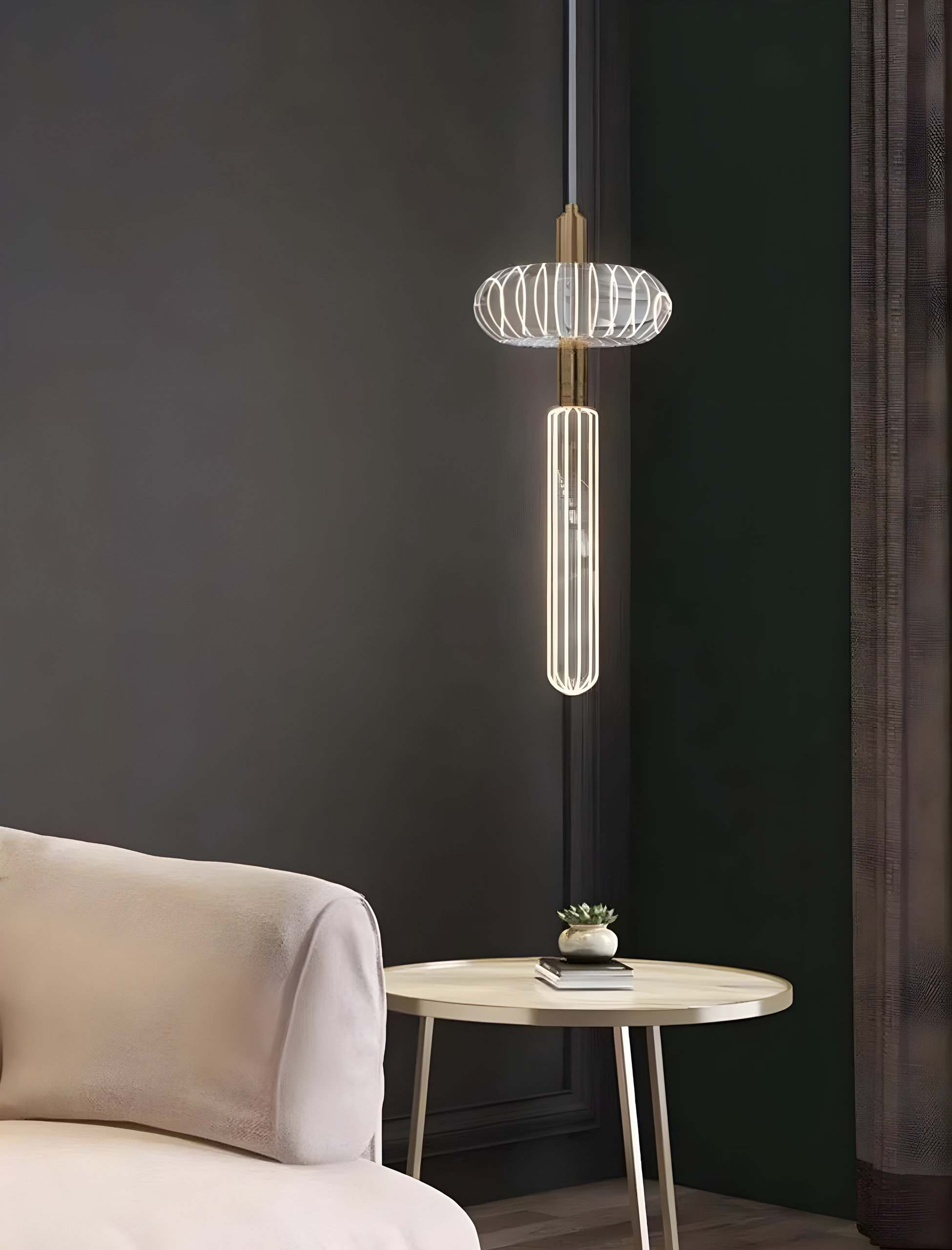 Plascassier | Creative Glass Chandelier For Staircase, F 4.7x17.7 ...
