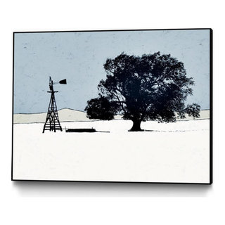 Giant Art Canvas 24x18 Keeping Company Framed in Multi-Color ...