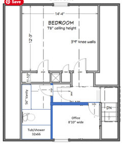 Help on layout for bathroom addition