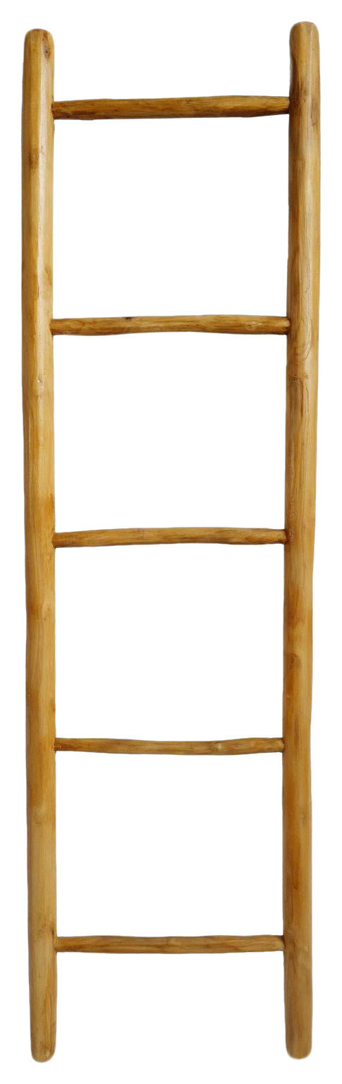 Natural Wood Stick Ladder 18 x 72 - Rustic - Ladders And Step Stools ...