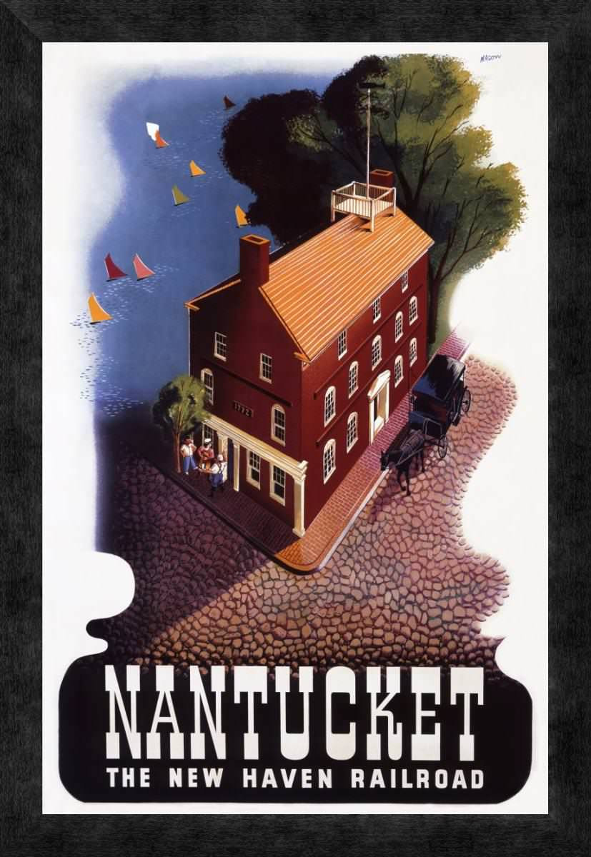 "New Haven Railroad/The Berkshires" Framed Canvas Giclee by Ben Nason ...