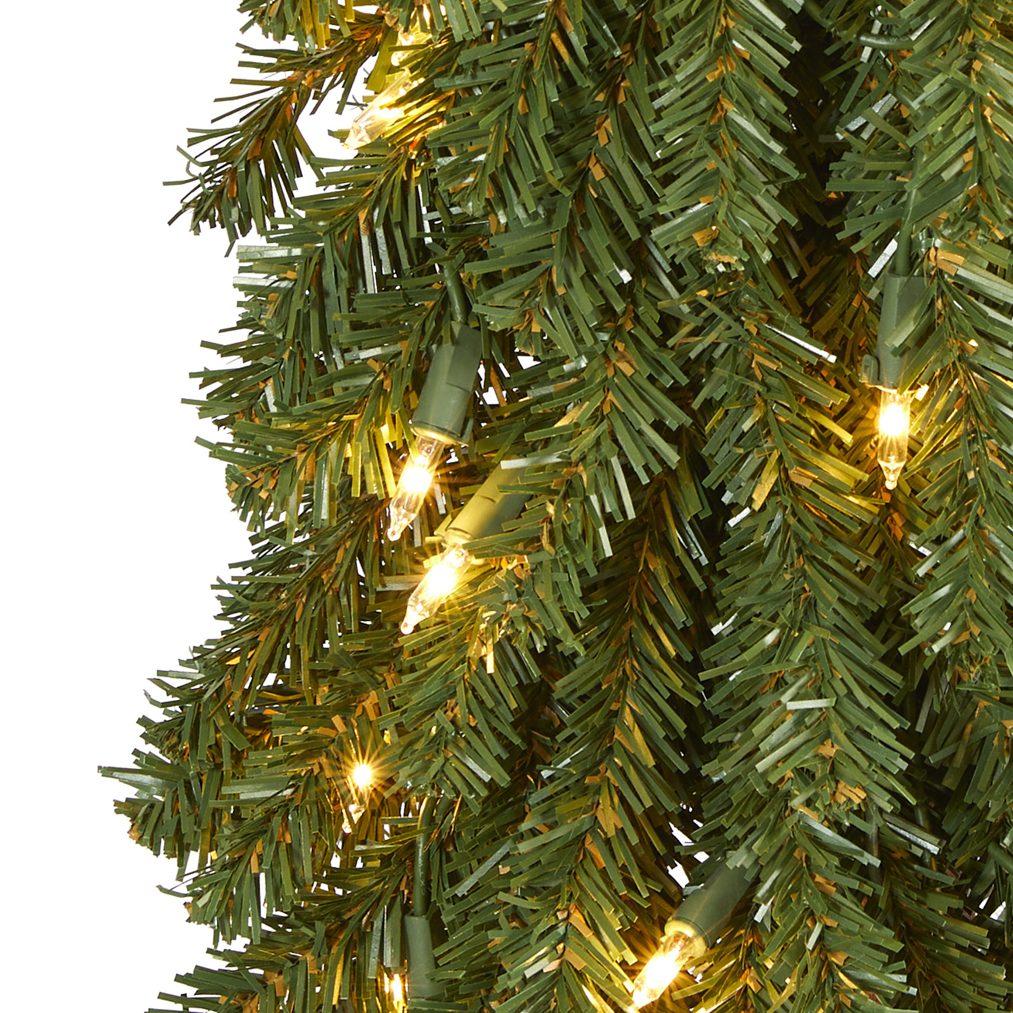 2' Grand Alpine Faux Xmas Tree W/35 Lights & Bendable Branches W ...