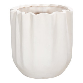 Tulip Flower Planter, Wide, 31x31x33"h - Transitional - Outdoor Pots ...